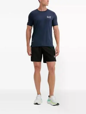 EA7 Logo-print Short-sleeve T-shirt - Blue