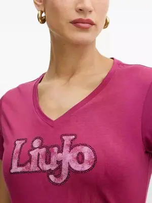 Liu Jo Embellished V-neck T-shirt