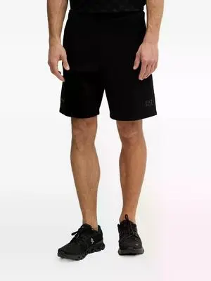 EA7 Logo-print Shorts - Black