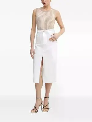 Liu Jo Striped Button Tank Top
