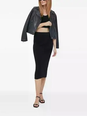 Dkny Ribbed Top - Black