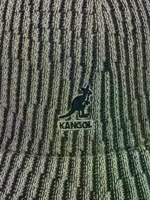 KANGOL Logo-appliqué Striped Bucket Hat