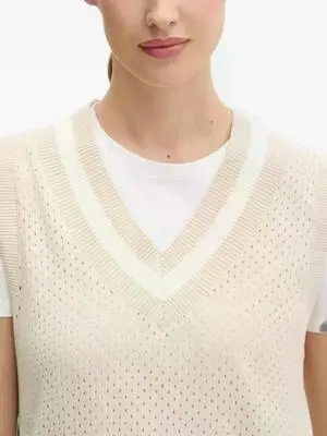Dkny Perforated V-neck Vest