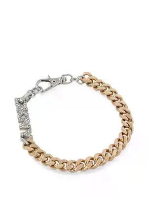 Dkny Paula Logo Plaque Curb Chain Bracelet - Gold