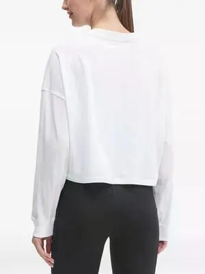 Dkny Long-sleeve Cropped T-shirt