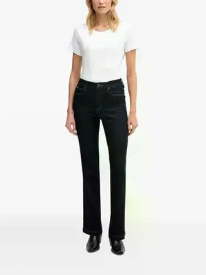 Dkny Flared High-waisted Jeans - Blue
