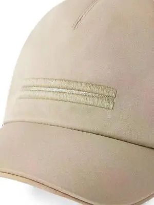 Zegna Light Taupe Microfiber Motorin Baseball Cap - Neutrals