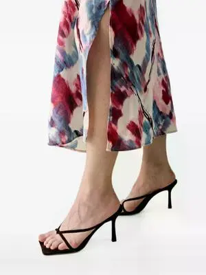 Dkny Abstract-print Sleeveless Maxi Dress