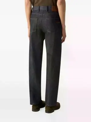 Zegna Stretch Cotton And Cashmere Denim Jeans - Blue