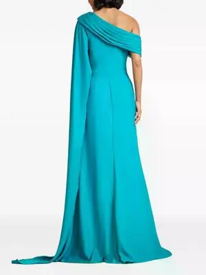 Tadashi Shoji Draped One-shoulder Maxi Dress