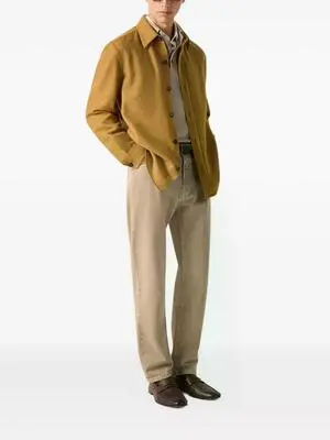 Zegna Multimélange Oasi Cashmere Overshirt - Yellow