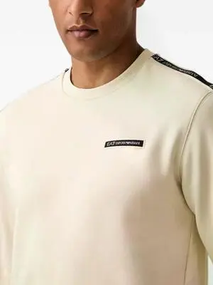 EA7 Logo-patch Tape-detail Sweatshirt