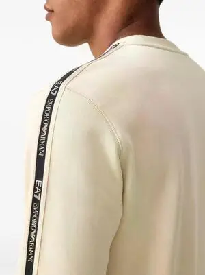 EA7 Logo-patch Tape-detail Sweatshirt
