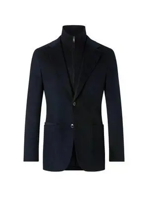 Zegna Navy Oasi Cashmere Jacket - Blue