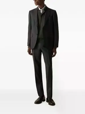 Zegna Dark- Trofeo 120mila Wool Suit - Grey
