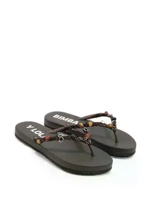 Bimba Y Lola Embellished Flip Flops