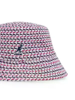 KANGOL Logo-embroidered Patterned Bucket Hat