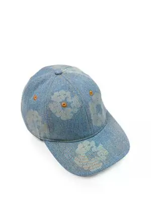 DENIM TEARS Wreath Denim Cap - Blue