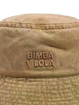 Bimba Y Lola Camel Washed Cotton Hat - Neutrals