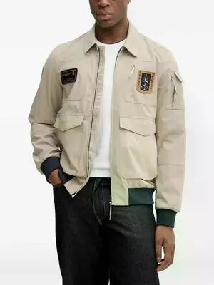 AERONAUTICA MILITARE Patch-detail Mlitary Jacket - Neutrals