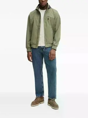 AERONAUTICA MILITARE Zip-up Hooded Jacket With Logo Patch