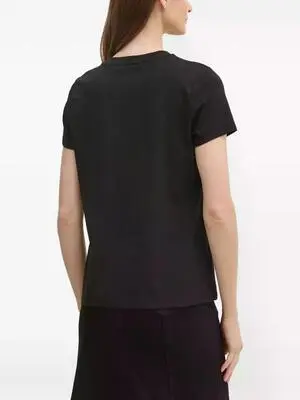 Dkny Logo Print Crewneck T-shirt - Black