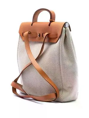 Hermès 2004 Toile Herbag Gm Backpack