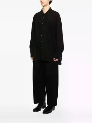 ZIGGY CHEN Long-sleeve Button-up Shirt - Black