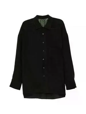 ZIGGY CHEN Long-sleeve Button-up Shirt - Black