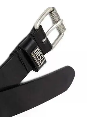 DIESEL® Logo-plaque Leather Belt