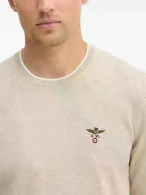 AERONAUTICA MILITARE Logo Embroidered Sweater