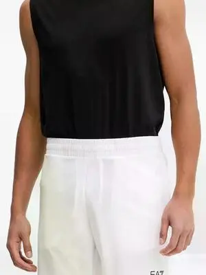 EA7 Logo Print Elasticated Shorts