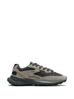HOFF Panelled Calf Leather-trim Sneakers