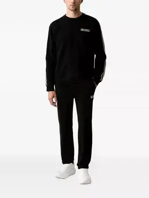 EA7 Logo-patch Tape-detail Sweatshirt