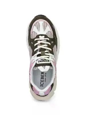 Iceberg Paneled Lace-up Sneakers