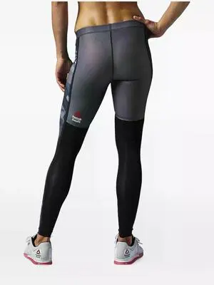 REEBOK Crossfit Panelled Compression Leggings - Grey