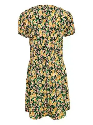 Maje Pre-owned Floral-print Dress - Black