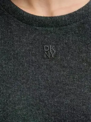 Dkny Textured Cropped T-shirt