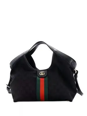 Gucci Giglio Gg Canvas Small Tote Bag - Black