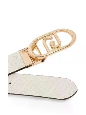 Liu Jo Embossed Buckle Belt - Neutrals