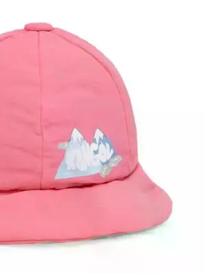 KANGOL Drawstring Appliqué Hat - Pink