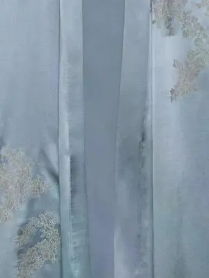 Carine Gilson Lace-trim Silk Kimono