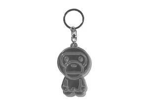 A BATHING APE Baby Milo Reflective Keychain - Black