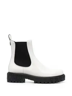 FERRAGAMO Gancini Lug-sole Ankle Boots