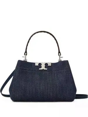 Tory Burch Mini Eleanor Denim Satchel - Blue