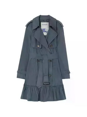 Burberry Short Silk Tillydrine Trench Coat
