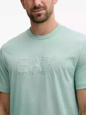 EA7 Logo-embroidered T-shirt