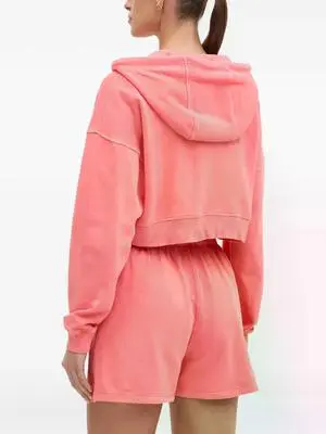 Dkny Zip Crop Hoodie