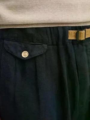 AERONAUTICA MILITARE Logo-embroidered Trousers