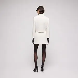 Gucci Crêpe Wool Skirt With Double G Button